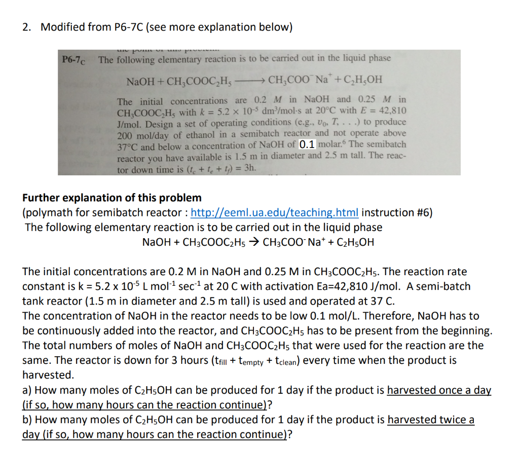 2. Modified from P6-7C (see more explanation below) | Chegg.com