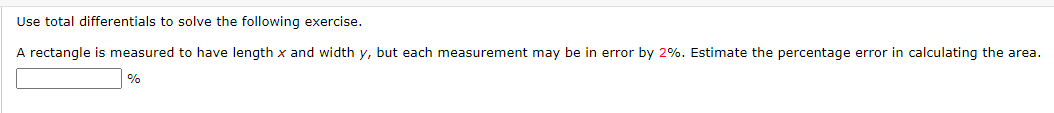 Solved Use total differentials to solve the following | Chegg.com