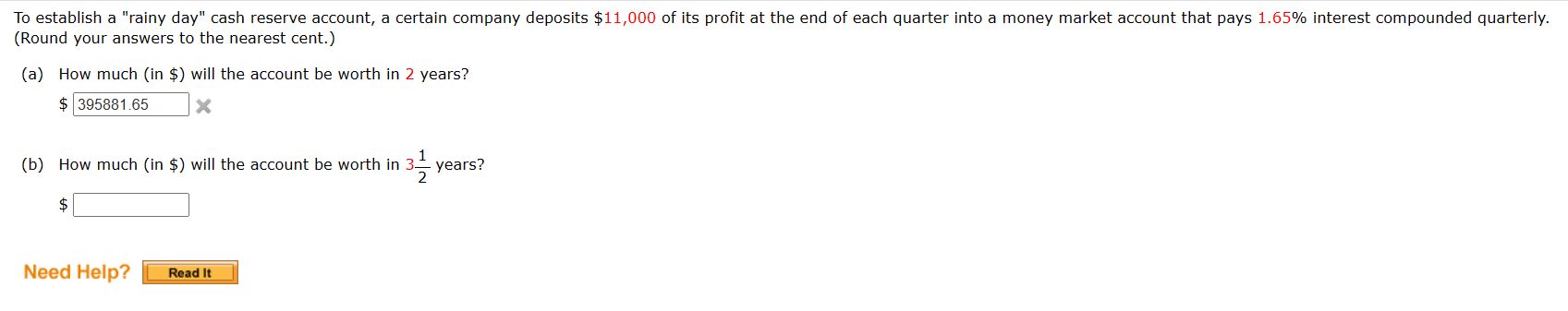 Solved (Round your answers to the nearest cent.) (a) How | Chegg.com