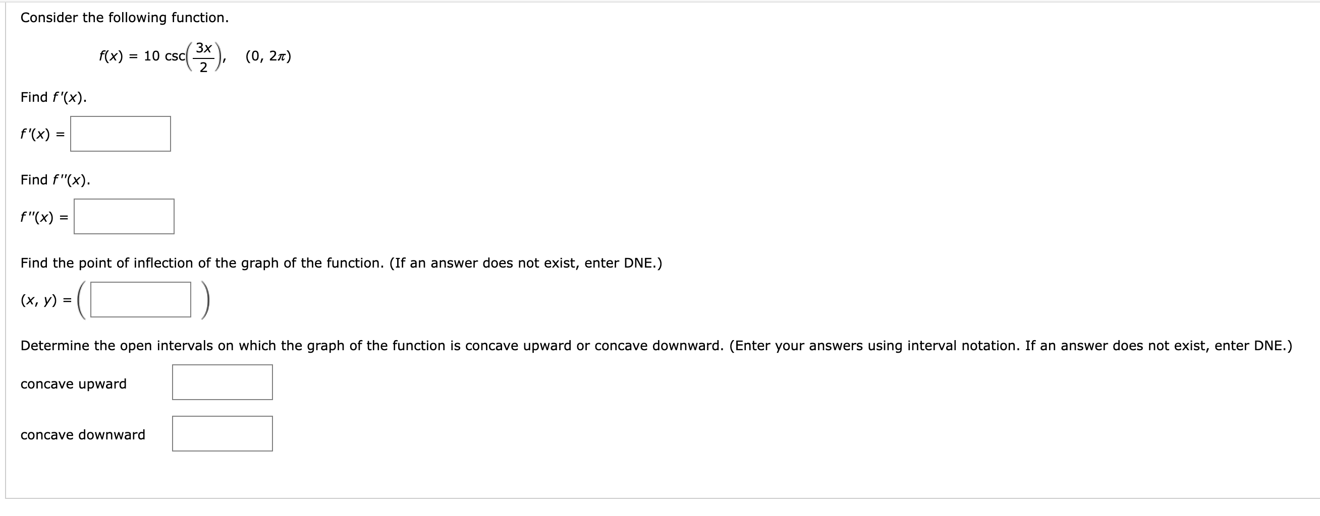 Solved Consider the following function. | Chegg.com