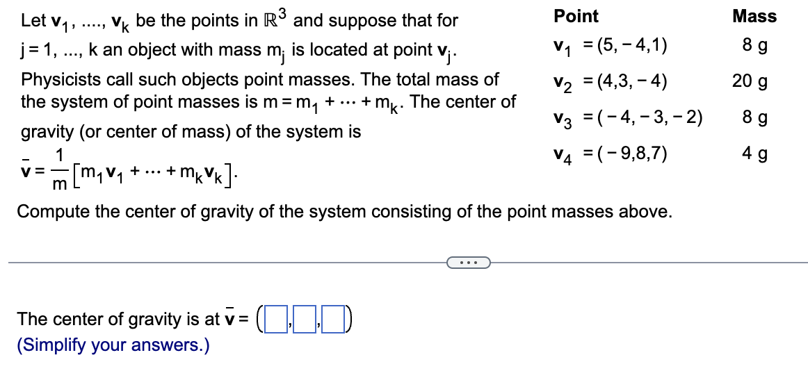 Solved Let v1,…,vk be the points in R3 and suppose that for | Chegg.com