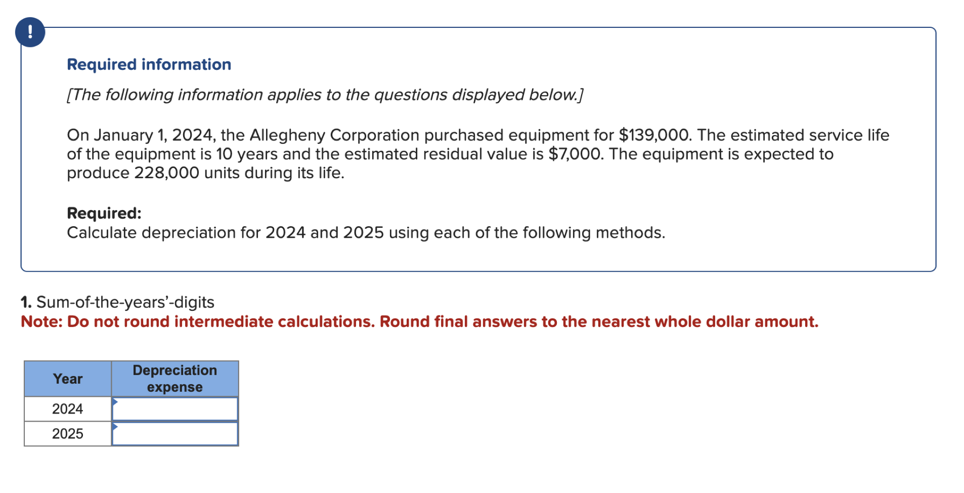 Solved Required informationSkip to question[The following | Chegg.com
