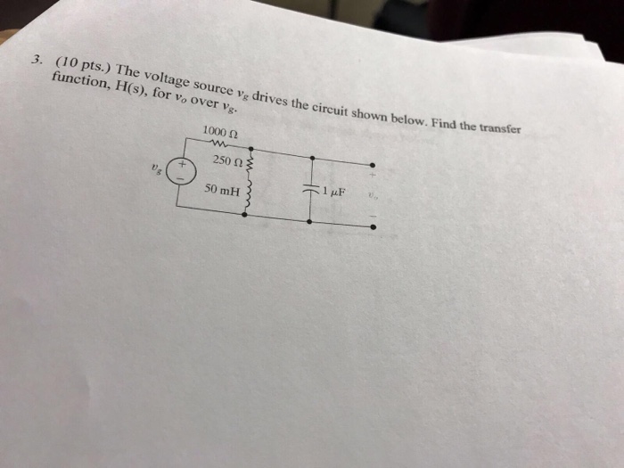 Solved The voltage source v_E drives the circuit shown | Chegg.com