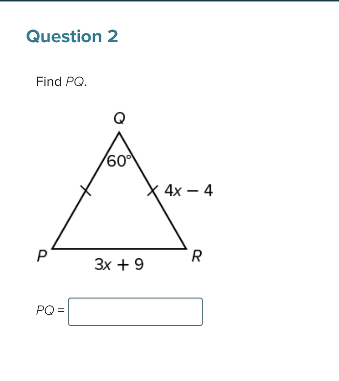 Solved Find PQ. | Chegg.com