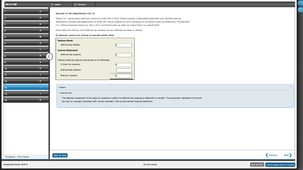 Solved CH 17 HW Book Print om Exercise 17-28 (Algorithmic) | Chegg.com