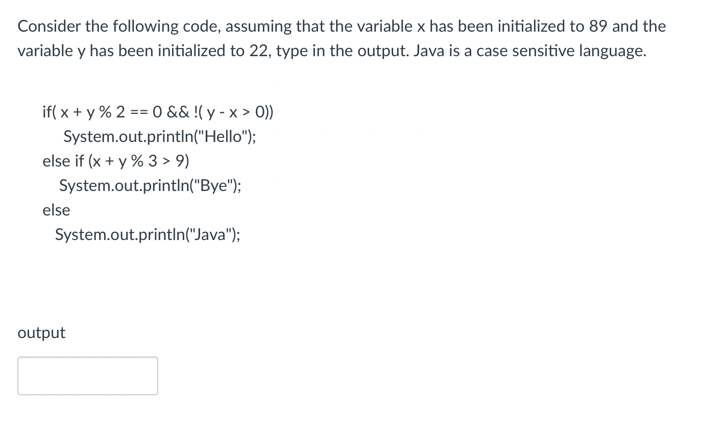 Solved Consider the following code, assuming that the | Chegg.com