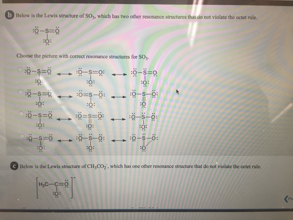 So3 Resonance Structures