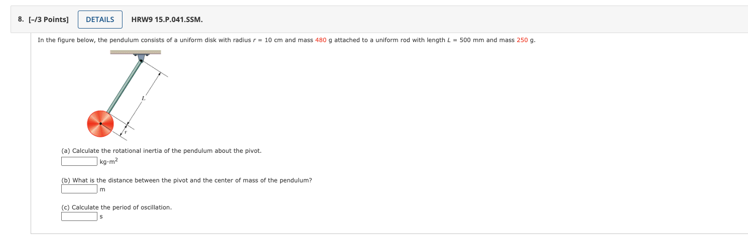 Solved (b) What is the distance between the pivot and the | Chegg.com