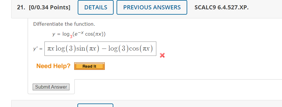 Solved Differentiate the function. | Chegg.com