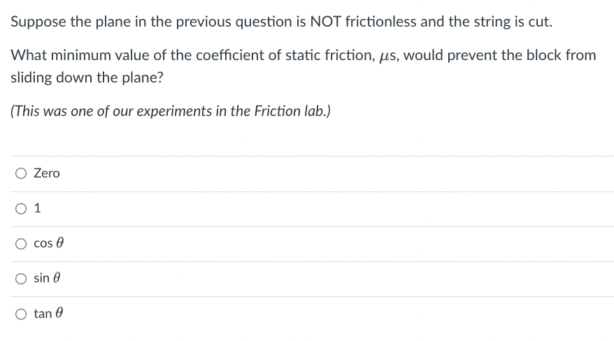 Solved A block of mass M is held motionless on a | Chegg.com
