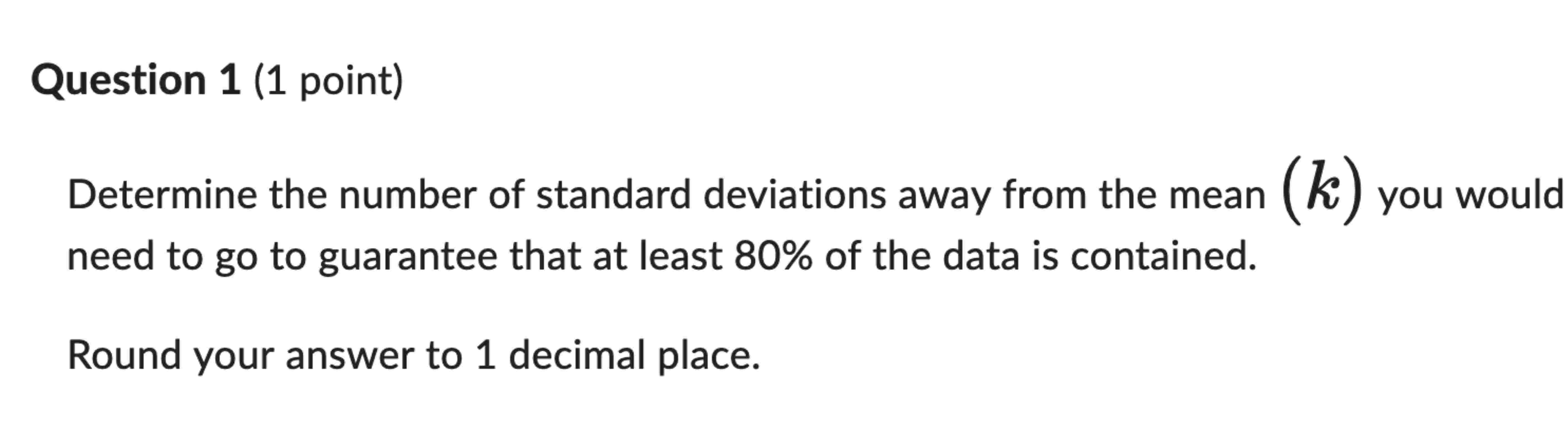 Solved Question 1 (1 ﻿point)Determine the number of standard | Chegg.com