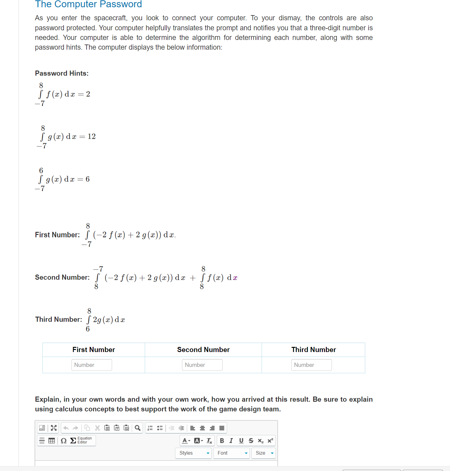 The Spacecraft Password Entering the room, you see | Chegg.com