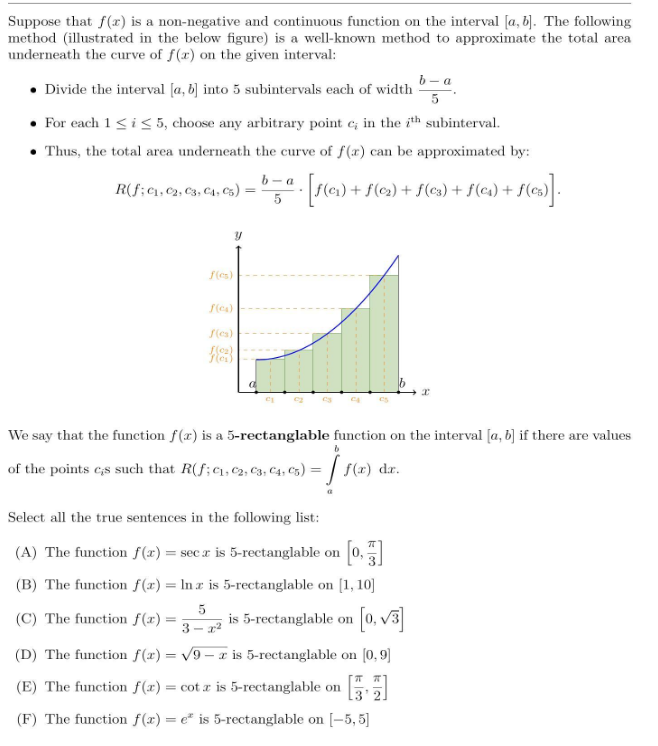 Solved Suppose that f(x) is a non-negative and continuous | Chegg.com