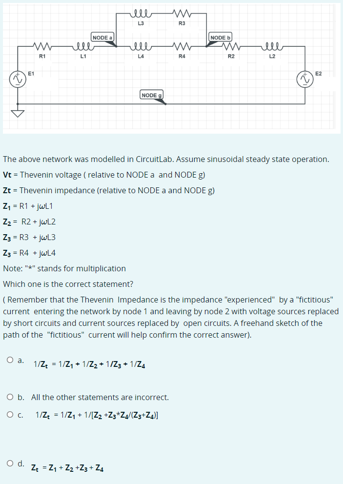Solved The above network was modelled in CircuitLab. Assume | Chegg.com