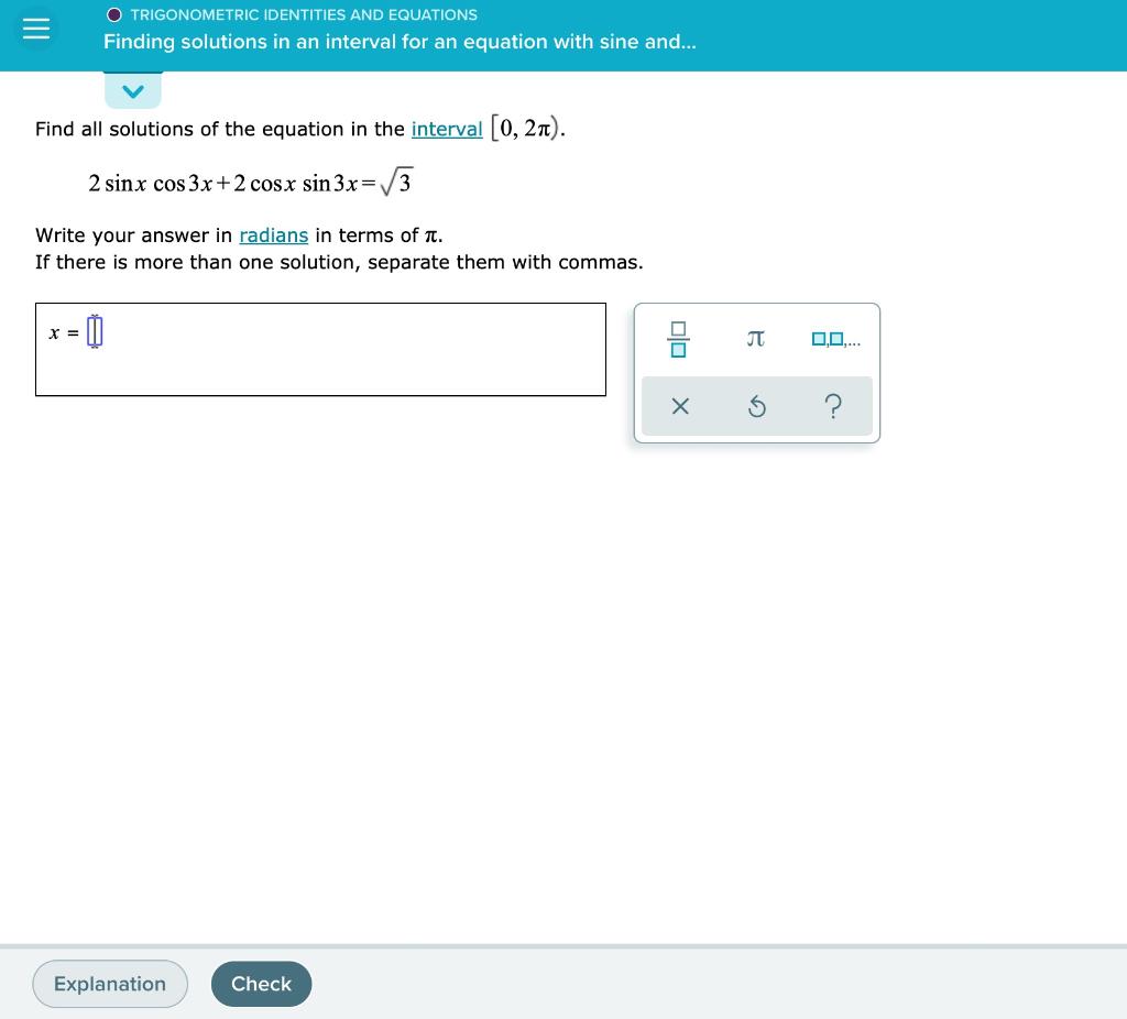 Solved Trigonometric Identities And Equations Finding