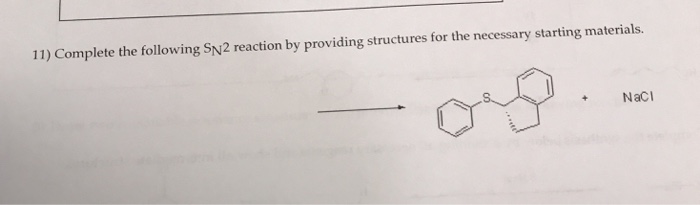 Solved Complete the following S_N2 reaction by providing | Chegg.com