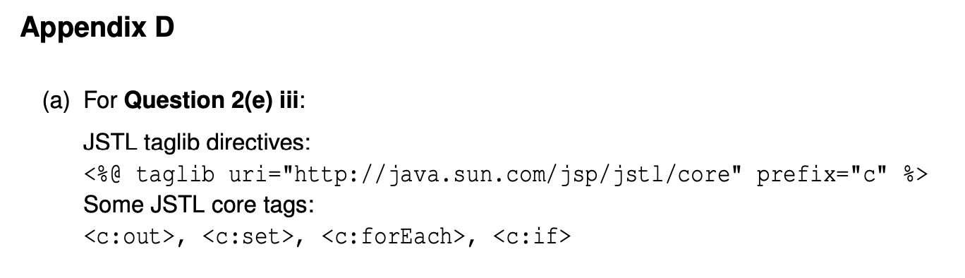 Solved Write a JSP view to render the data received form | Chegg.com