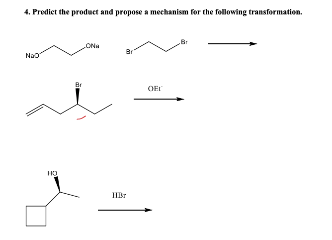Solved 4. Predict the product and propose a mechanism for | Chegg.com