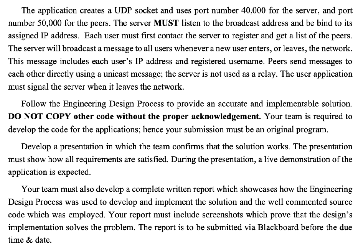Solved Your team is tasked with developing an Inter-Office | Chegg.com