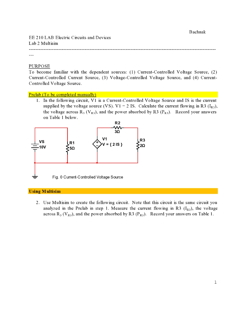 Solved In the following circuit, V1 is a Current-Controlled | Chegg.com