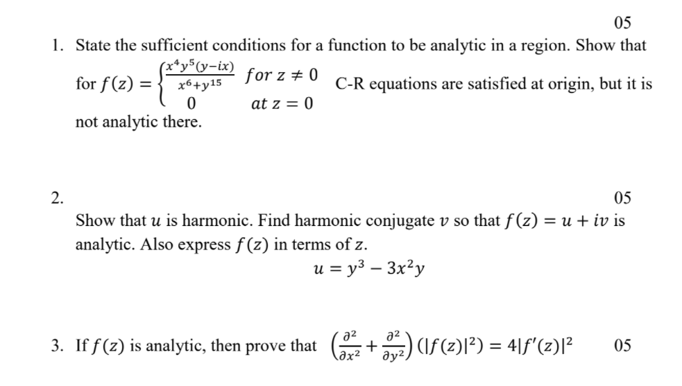 Solved 05 1. State the sufficient conditions for a function | Chegg.com