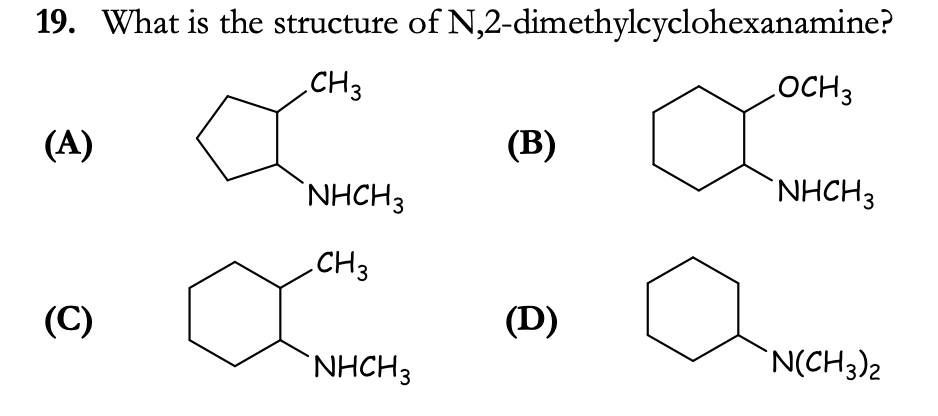Solved 19. What is the structure of | Chegg.com