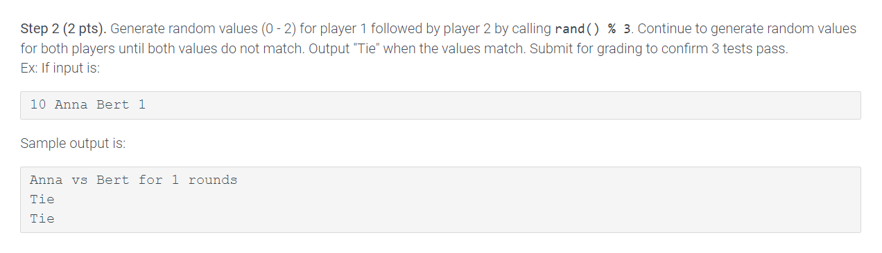 Solved Program Specifications Write a program to play an | Chegg.com