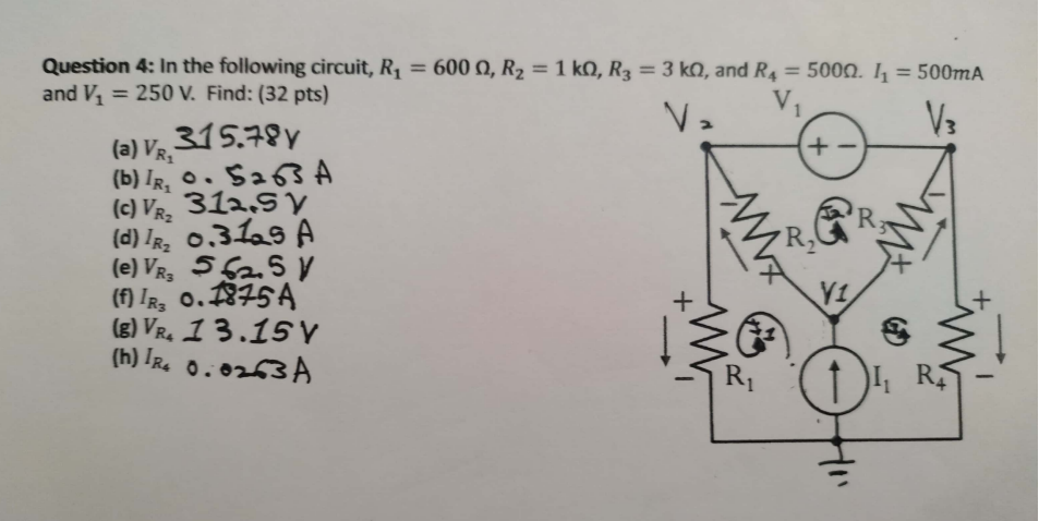 Solved stion 4: In the following circuit, | Chegg.com