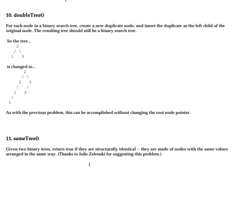 Solved For each node in a binary search tree, create a new | Chegg.com