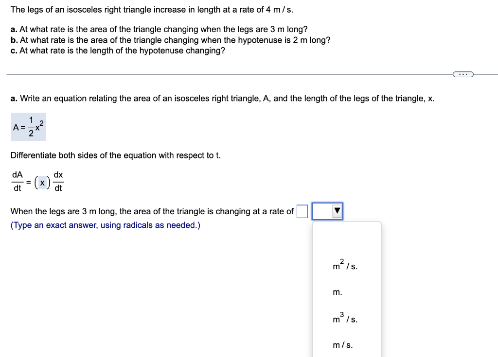 Solved A circle has an initial radius of 50 ft when the | Chegg.com