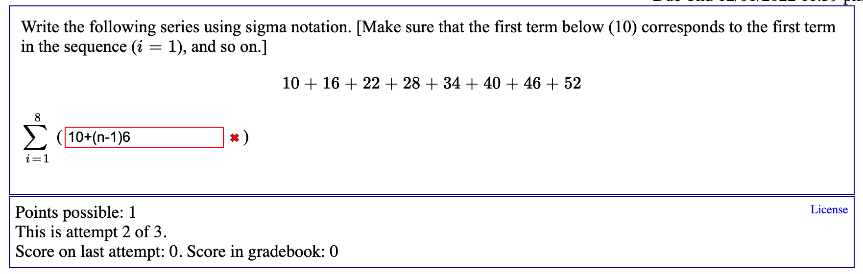 Solved Write the following series using sigma notation. | Chegg.com