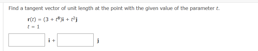 Solved Find a tangent vector of unit length at the point | Chegg.com