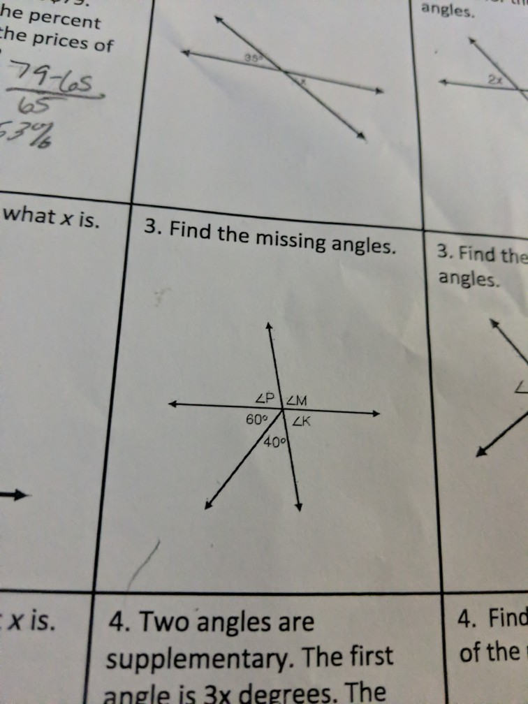 Solved angles. he percent the prices of 79-65 65 what xis. | Chegg.com