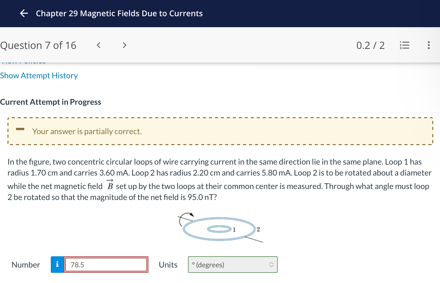 Solved Current Attempt in Progress In the figure, two | Chegg.com