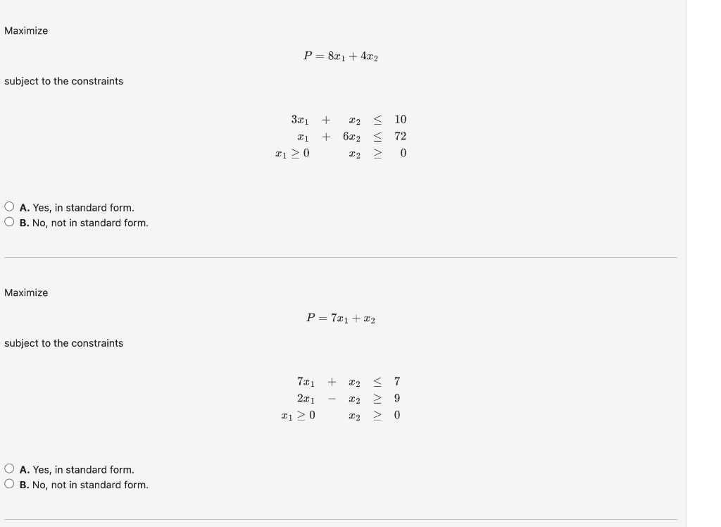Solved Maximize P=5x1+3x2+x3 subject to the constraints | Chegg.com