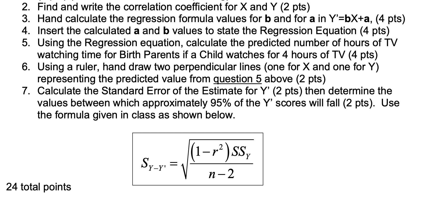 Solved Linear Regression Model Fit Measures Model R R2 1 | Chegg.com