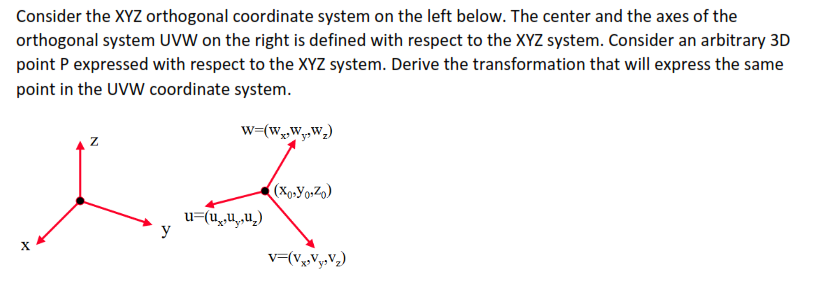 Consider the XYZ orthogonal coordinate system on the | Chegg.com