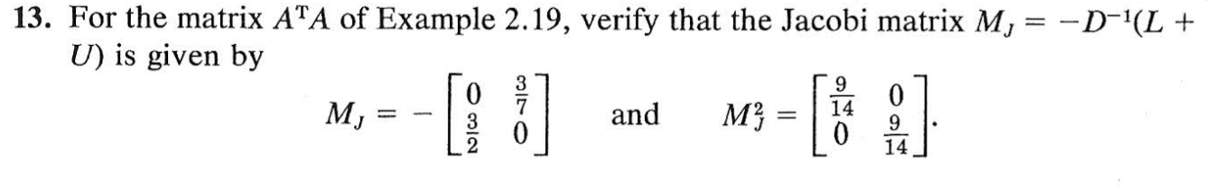 13. For the matrix ATA of Example 2.19, verify that | Chegg.com