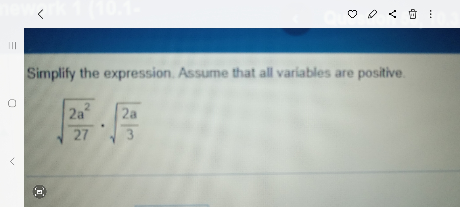 Solved Simplify the expression. Assume that all variables | Chegg.com