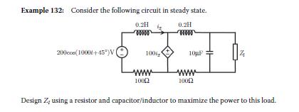 [Solved]: Example 132: Consider the following circuit in ste