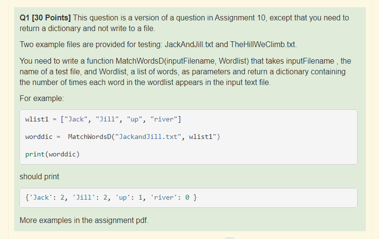 Solved The language is Python. Please explain the process if | Chegg.com