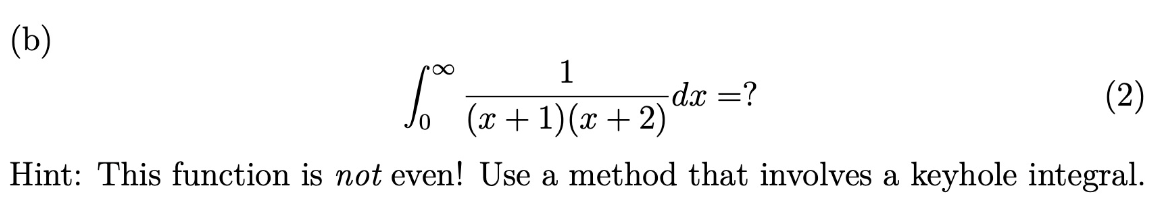 Solved 6) Evaluating real integrals using the residue | Chegg.com
