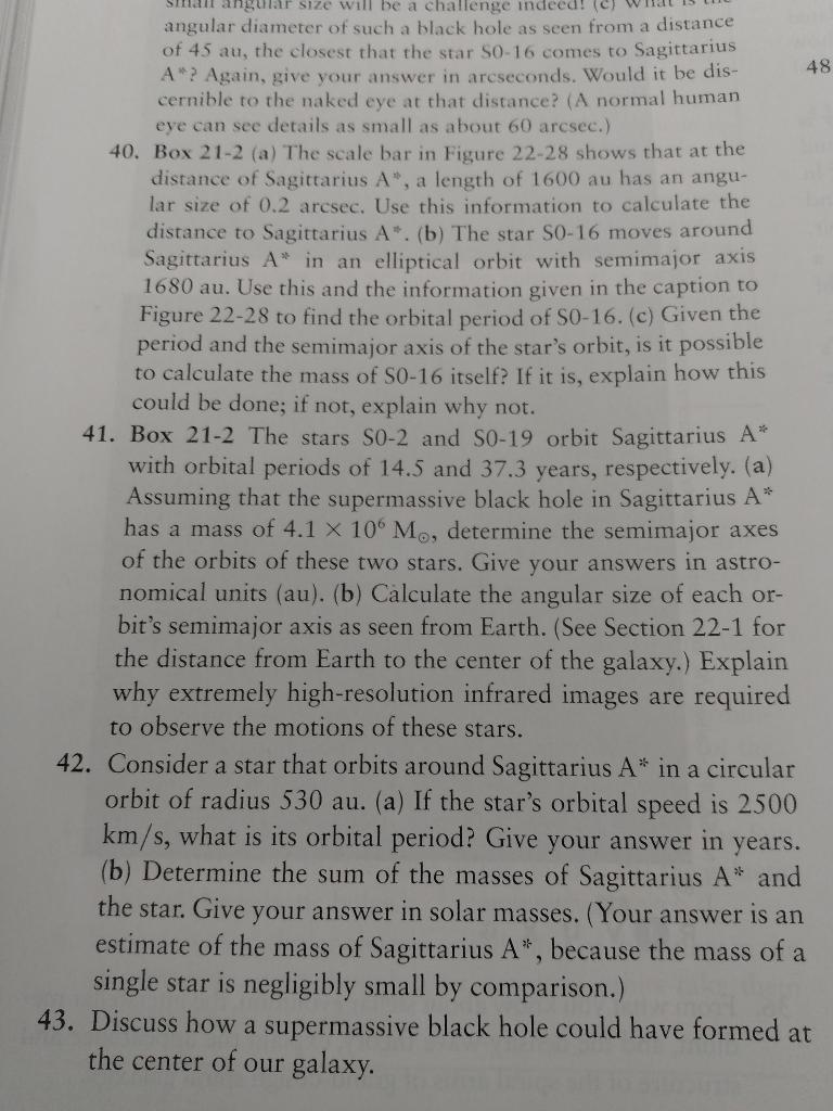 Solved angular diameter of such a black hole as seen from a | Chegg.com