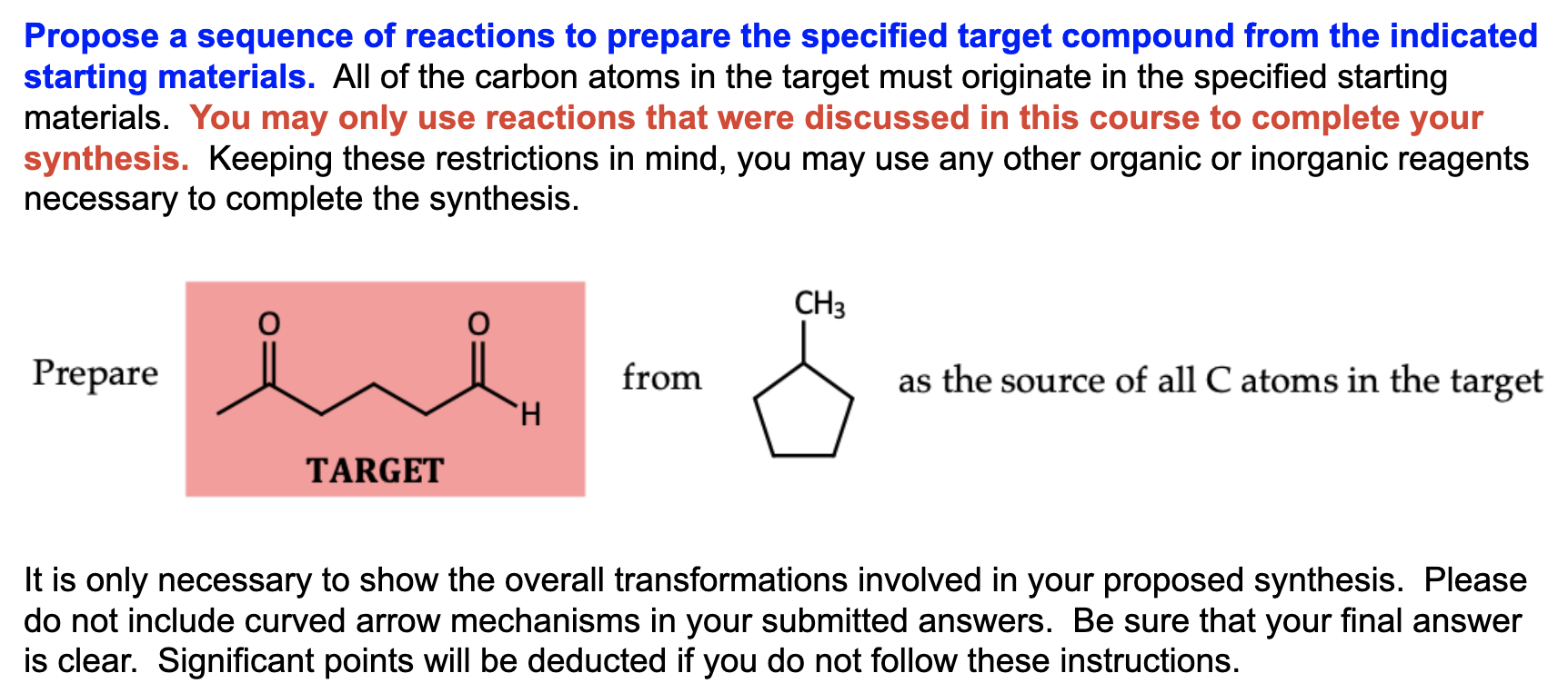 Solved Propose a sequence of reactions to prepare the | Chegg.com
