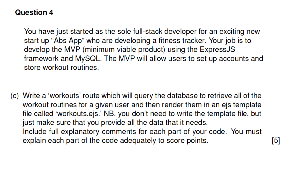 Solved You have just started as the sole full-stack | Chegg.com