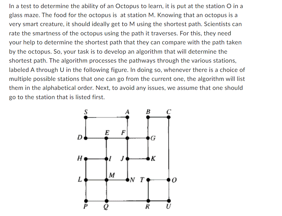 Solved In a test to determine the ability of an Octopus to | Chegg.com