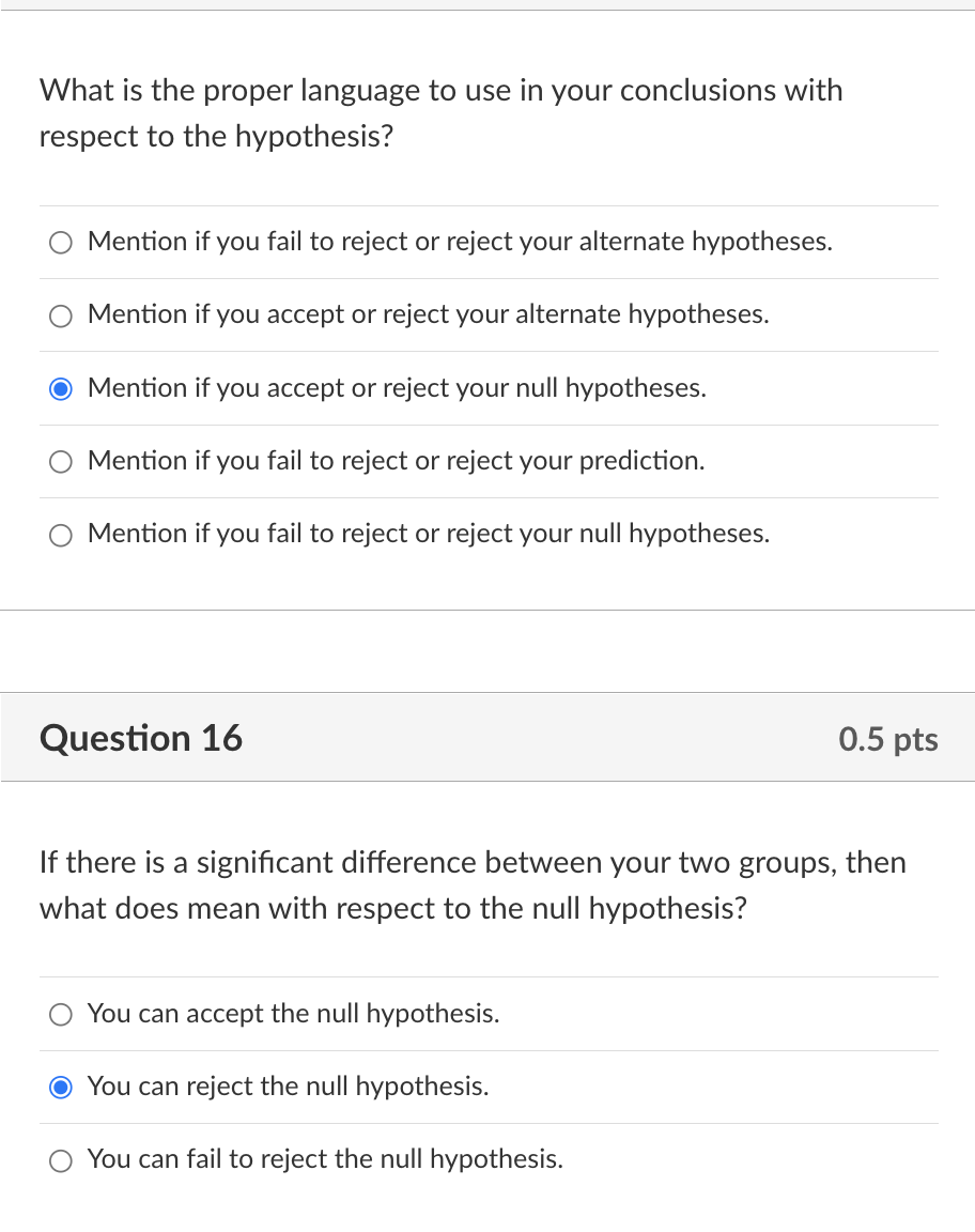 Solved What is the proper language to use in your | Chegg.com