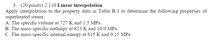 3. (20 points) 2.110 Linear interpolation Apply | Chegg.com