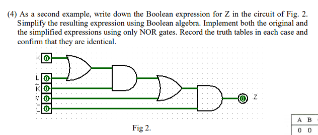 Solved (4) As a second example, write down the Boolean | Chegg.com