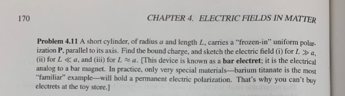 Solved 170 Chapter 4 Electric Fields In Matter Problem 4 11 Chegg